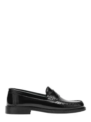 VINNY'S Leather Loafers - Black