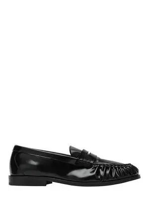 VINNY'S Vinny's Polished Leather Loafers Black