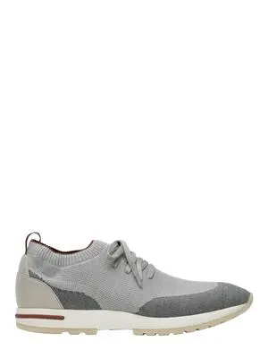 Loro Piana 360 Lp Flexy Walk Wish Wool Knit Sneakers - Grey