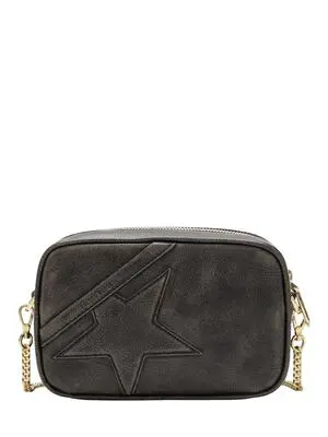 GOLDEN GOOSE Mini Star Leather Bag - Brown