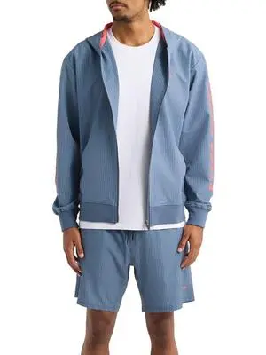 SANTO STUDIO Runner Tech Zip Up Jacket - Navy