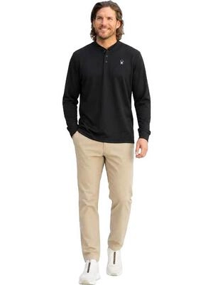 SPYDER Spyder Long Sleeve Thermal Henley Shirt Black