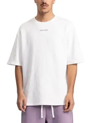MANIA Social Media Oversize Graphic T-shirt - White