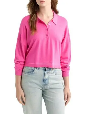 Deluc Floyd Polo Sweater - Fuchsia