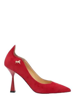 CAVALINHO Suede Stiletto Pumps - Red