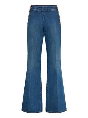 MAISON COMMON Sailor Bootcut Jeans - Blue