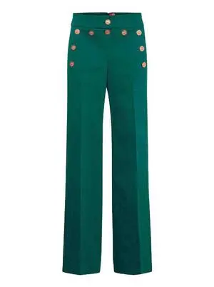 MAISON COMMON Striped Sailor Trousers - Emerald