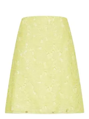 MAISON COMMON Lace A-line Skirt - Yellow