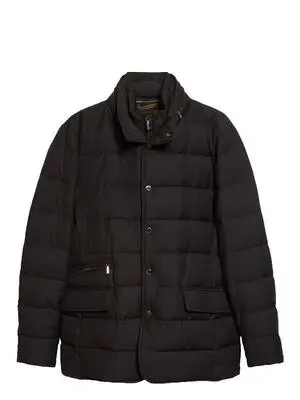 MOORER Ilvo 3-in-1 Quilted Down Overcoat With Removable Vest - Nero