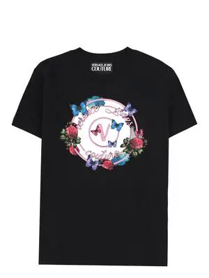 VERSACE T-shirt Con Emblema "butterfly"