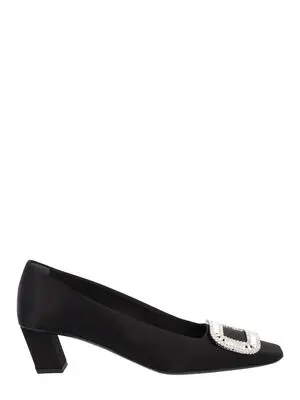 ROGER VIVIER Belle Décolleté Pumps With Embellished Buckle - Black