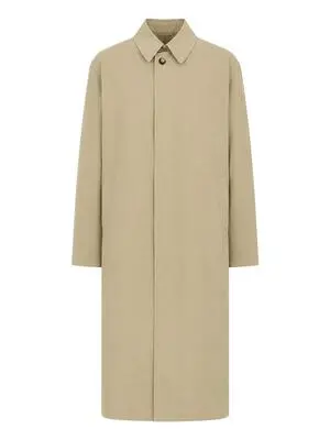 MAISON MARGIELA Single Breasted Trench Coat - Beige