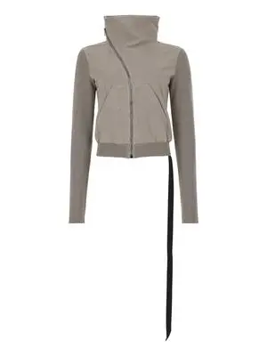 Rick Owens Mountain" Asymmetrical Zip Hoodie - Grey