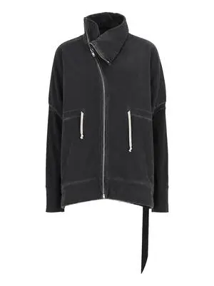 Rick Owens Mountain" Jacket With Asymmetrical Zip - Charcoal