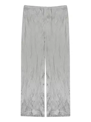 ALYSI Alysi Textured Viscose Trousers Grey