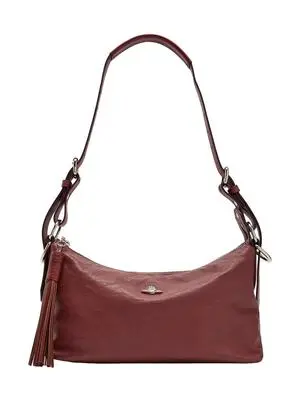 VIVIENNE WESTWOOD Emma Leather Shoulder Bag - Brown