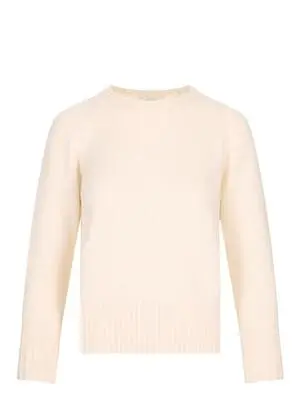 Fedeli Long-sleeved Knitted Pullover - Ice