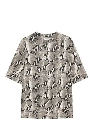 ANINE BING Anine Bing Printed Crewneck T-shirt Washed Python