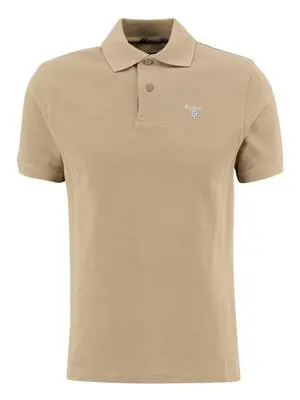 Barbour Logo Embroidered Polo Shirt - Nude