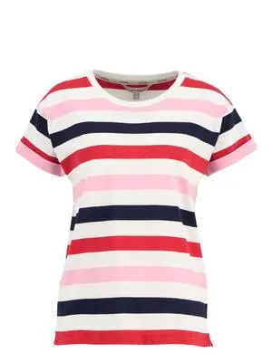 Barbour Striped Crewneck T-shirt - White