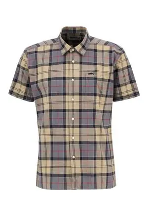 Barbour Plaid Short-sleeved Shirt - Nude