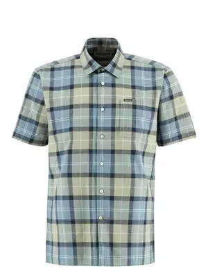 Barbour Plaid Short-sleeved Shirt - Gray