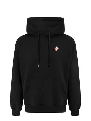 Casablanca Logo Appliqué Hoodie - Black
