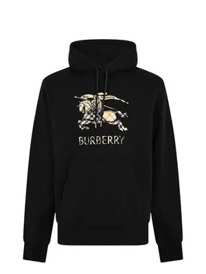 Burberry Logo Hoodie - Black