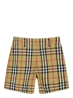 Burberry Oscar Check Chino Shorts - Nude
