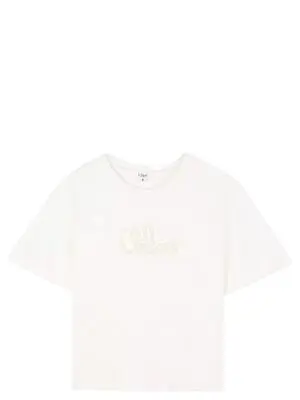 Chloé Chloe Embroidery Tee White