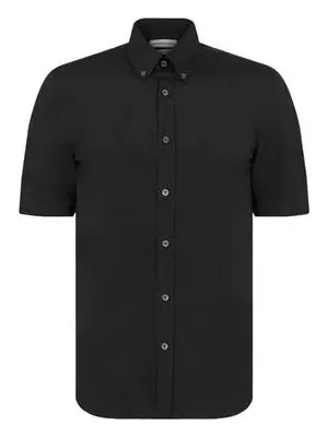Alexander McQueen Logo Short-sleeved Shirt - Black