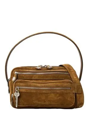 Acne Studios Acne Studios Suede Shoulder Bag With Adjustable Strap Brown