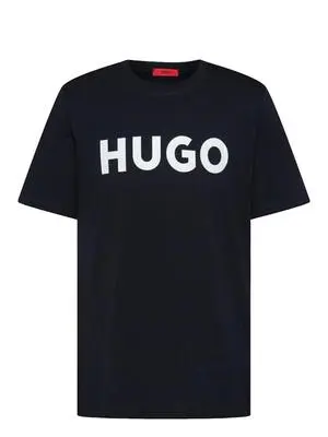Hugo Boss Navy Blue Logo Short-sleeved T-shirt - Black