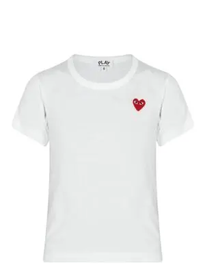 PLAY COMME DES GARCON Comme Des Garcons Play Crewneck Short Sleeve T-shirt With Heart Logo