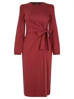 MAX MARA Weekend Max Mara Febe Jersey Belted Midi Dress