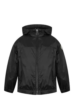 Moncler Logo Patch Hooded Jacket - Black