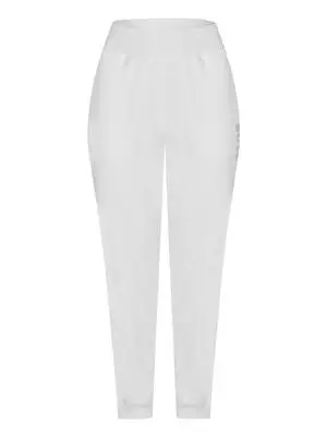 Hugo Boss Soft Cuffed Jogger Pants With Elastic Waistband - White