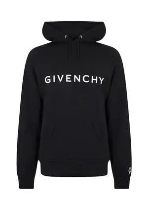 Givenchy Logo Hoodie - Black