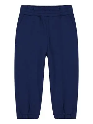 Fendi Emblem Patch Sports Pants - Blue