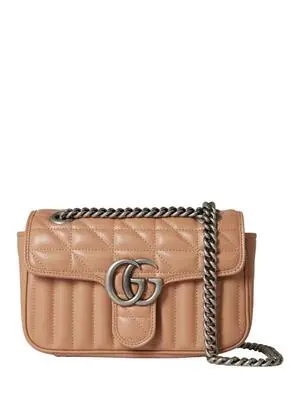GUCCI Gucci Quilted Logo Shoulder Bag