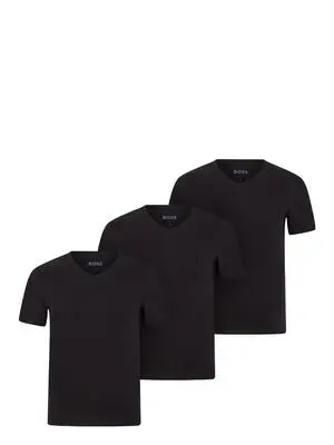 Hugo Boss V-neck T-shirts - Black