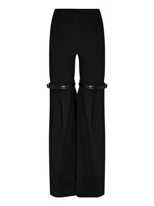 Coperni Flared Trousers With Elastic Waist - Black