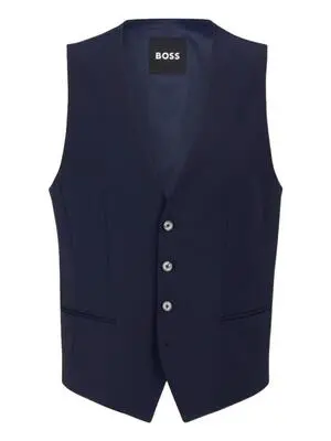 Hugo Boss Jasper Slim-fit Waistcoat - Black