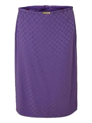 Gucci Gucci Monogram Jacquard Skirt Blue