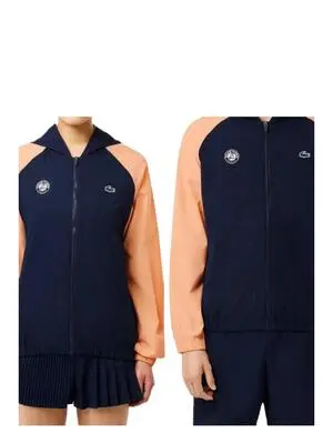 Lacoste Zip-up Hooded Jacket - Black