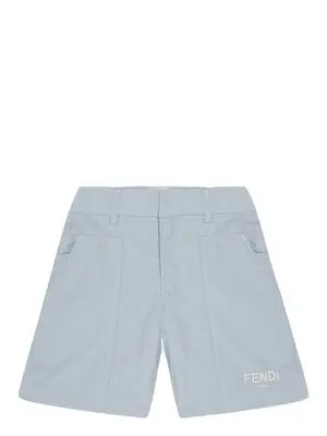 Fendi Roma Logo Shorts - Blue