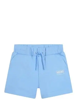 Kenzo Logo Fleece Athletic Shorts - Blue