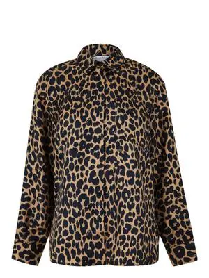 Max Mara Max Mara Etna Long-Sleeved Printed Shirt Black