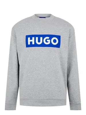 Hugo Boss Crew Neck Sweatshirt With Logo Detail - Gray