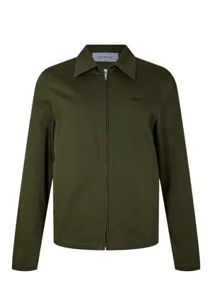 Off-White Arrows Zipped Overshirt - Green
